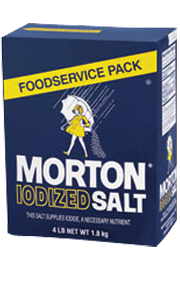 MORTON® FOODSERVICE TABLE SALT 4 LB. BOX - Morton Salt