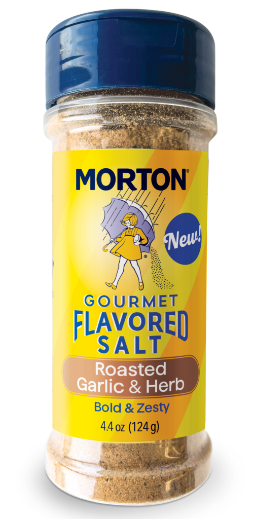 MORTON® GOURMET FLAVORED SALT® ROASTED GARLIC & HERB 1 - Morton Salt